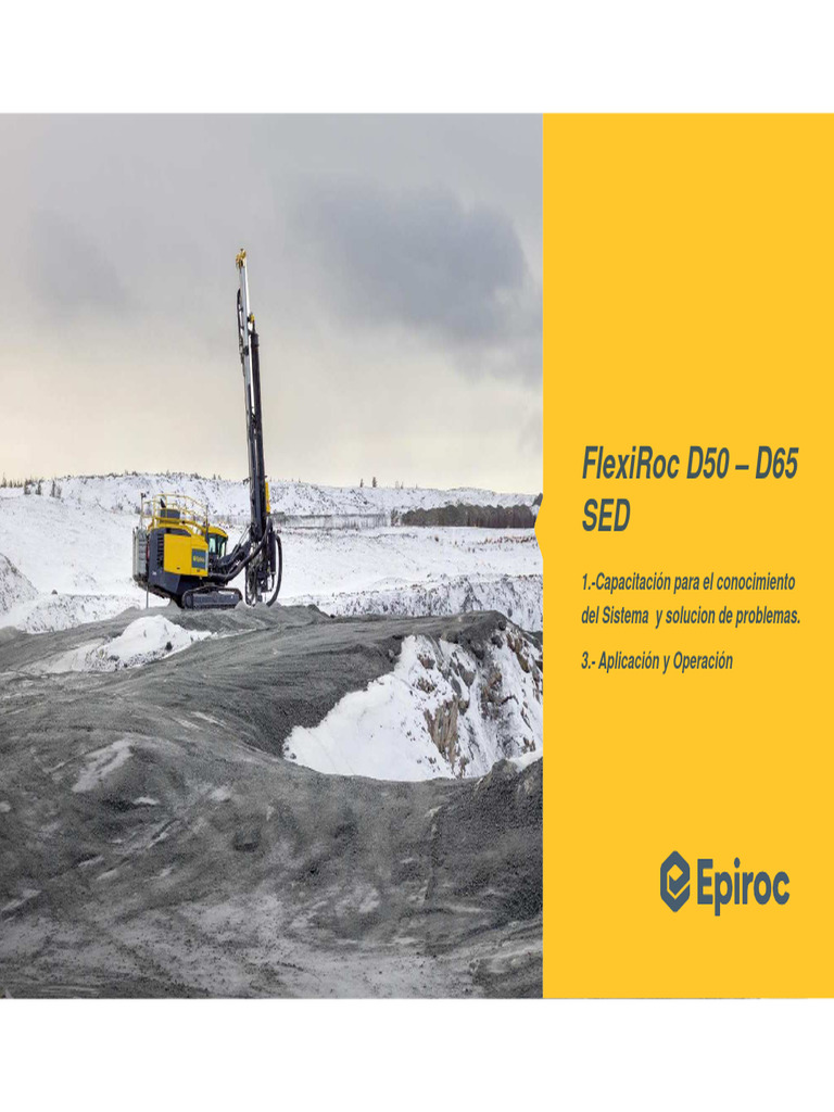 03 Aplicación y Operación FlexiRoc D50 - D65, 2021 Epiroc | Descargar gratis PDF | Perforación