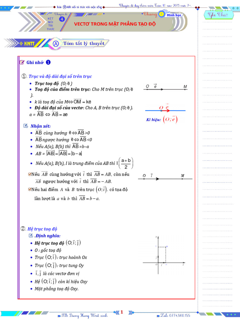 VECTO TRONG MAT PHANG TOA DO-ALG-KNTT | PDF
