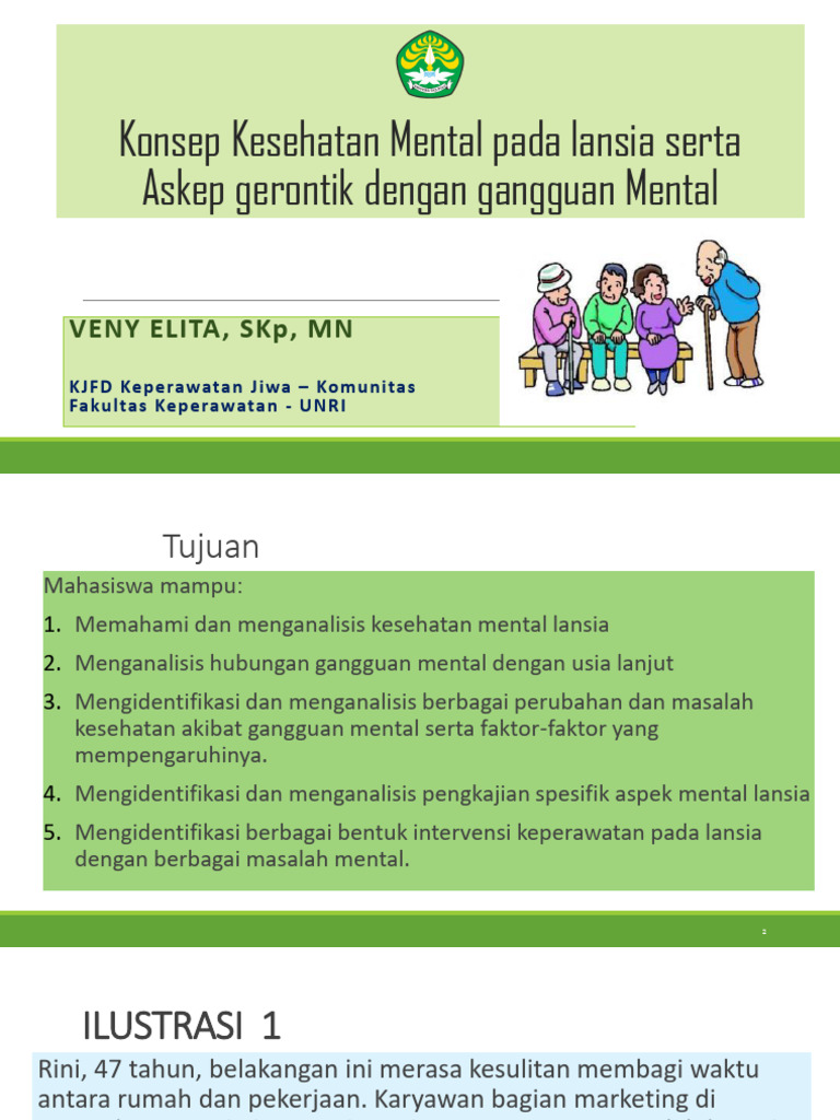 Konsep Kesehatan Mental Pada Lansia | PDF