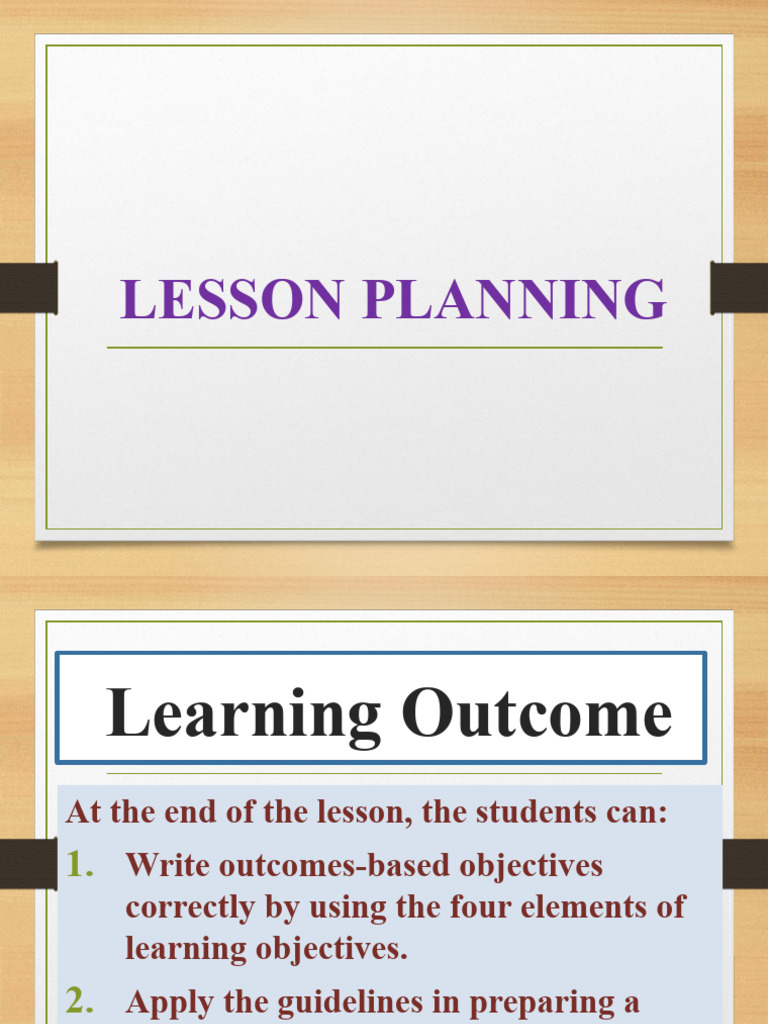 Lesson Planning | PDF | Lesson Plan | Teachers