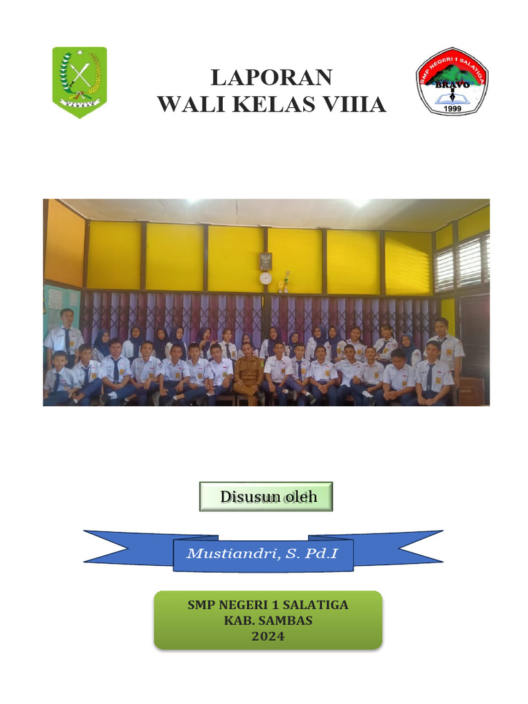 Laporan Wali SMP Kelas 8a MS | PDF