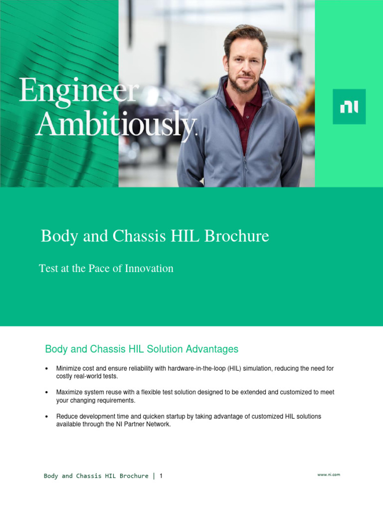Body and Chassis HIL Brochure | PDF | Software | Field Programmable ...