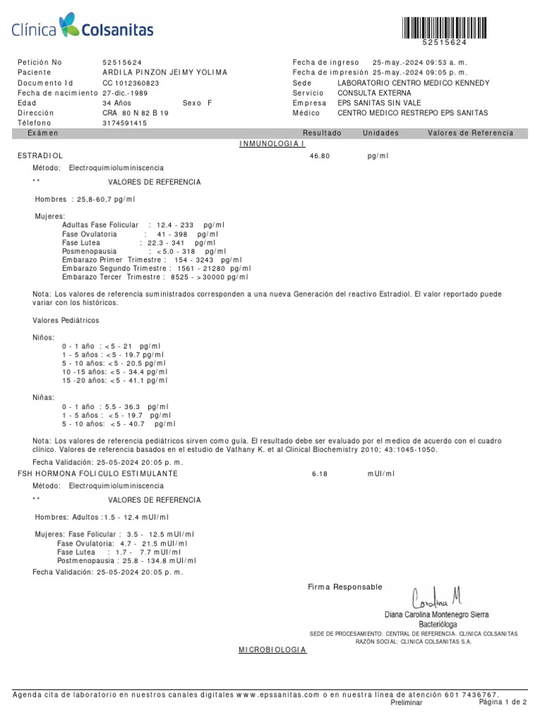 Significado de Estradiol 5 pg/ml | PDF | Sistema reproductivo | Ginecología