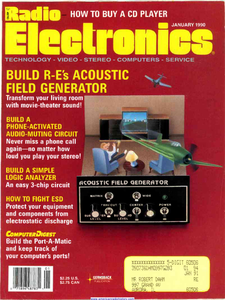 Radio-Electronics-1990-01 | PDF | Electrical Engineering | Electronics