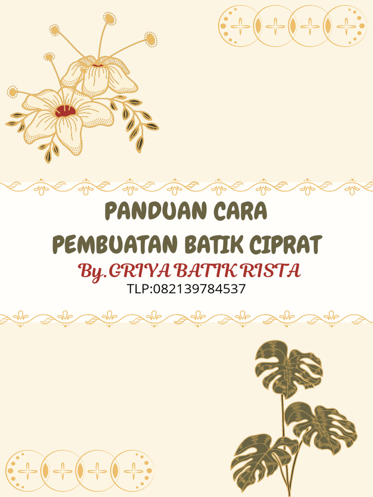 Modul Batik Ciprat | PDF