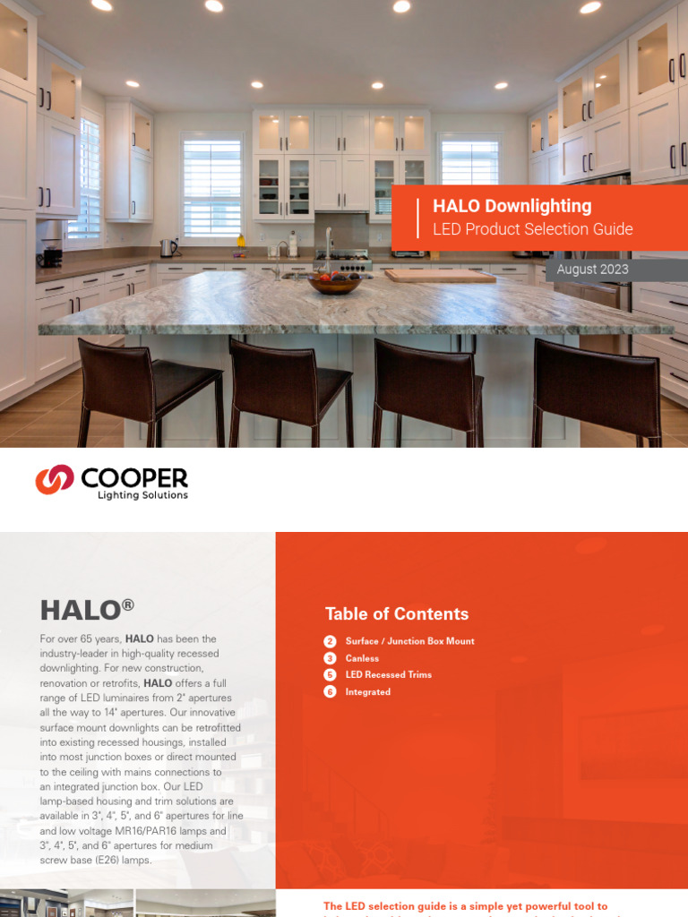 HALO Recessed Product Selection Guide | PDF | Lighting ...