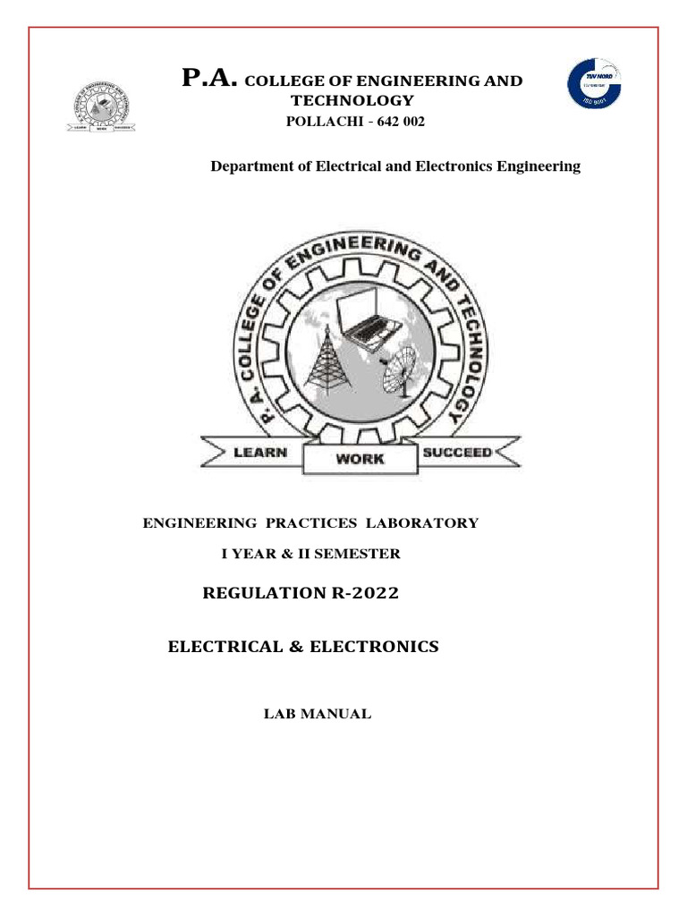 Ep Lab Manual | PDF | P–N Junction | Resistor