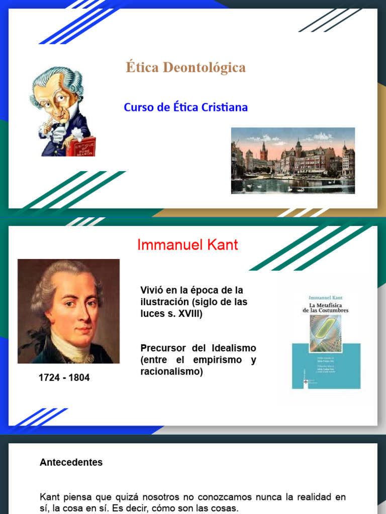 Ética Deontológica | Descargar gratis PDF | Immanuel Kant | Moralidad