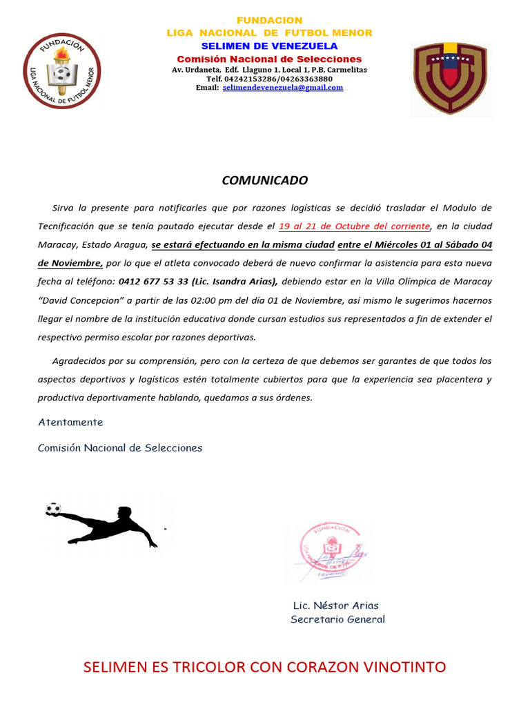 Comunicado Selimen | PDF