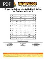 Sopa de Letras: Alimentos Saludables | PDF | Cocina, comidas y vino
