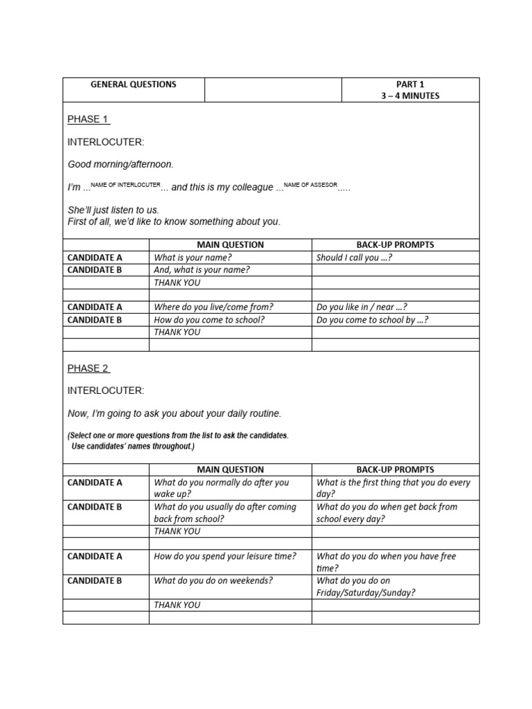 General Questions | PDF General Questions | PDF