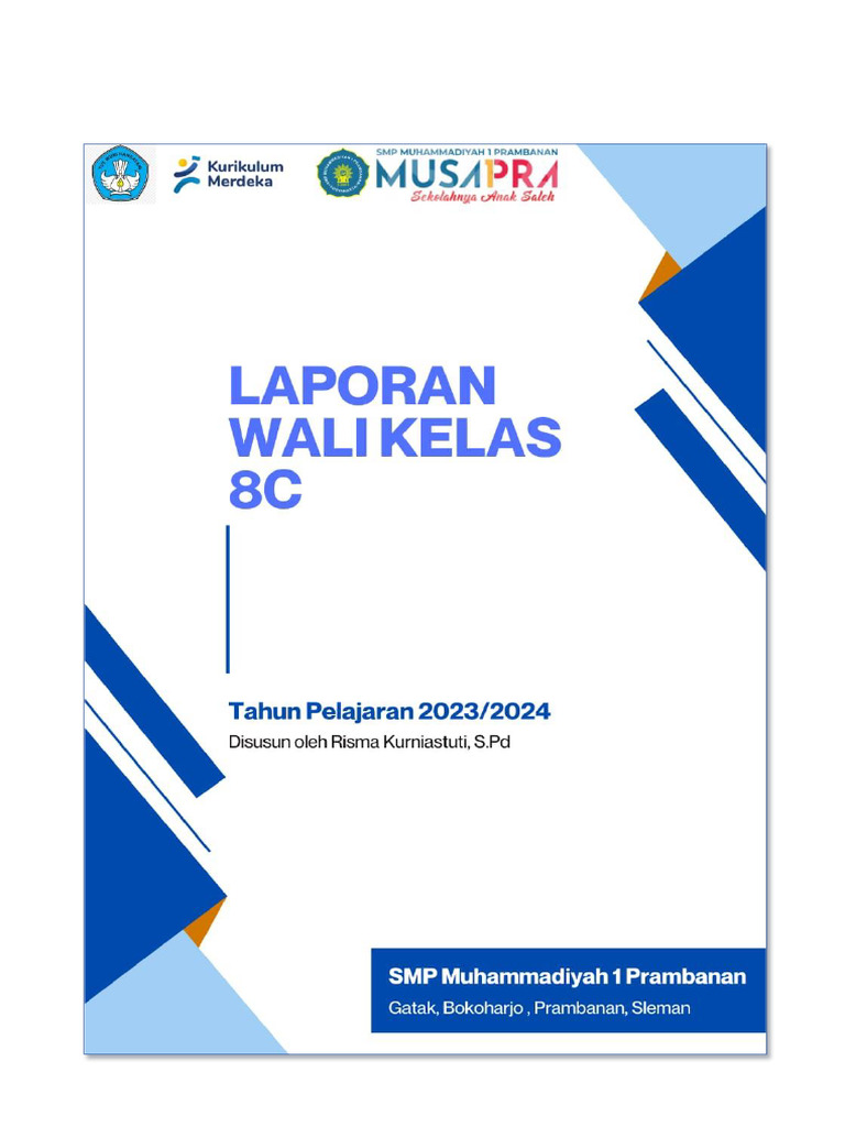 LAPORAN WALI KELAS 8C 2024 | PDF