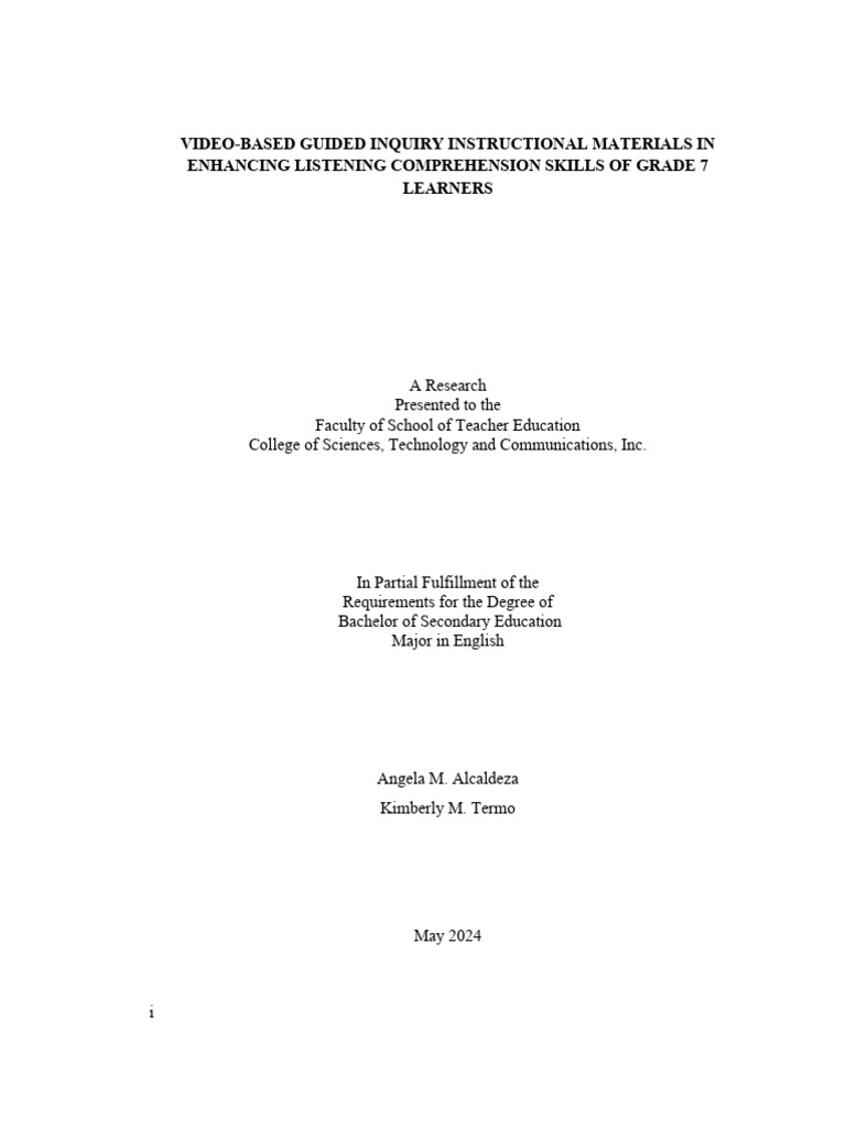 Ready To Print - Final | PDF | Reading Comprehension | Learning