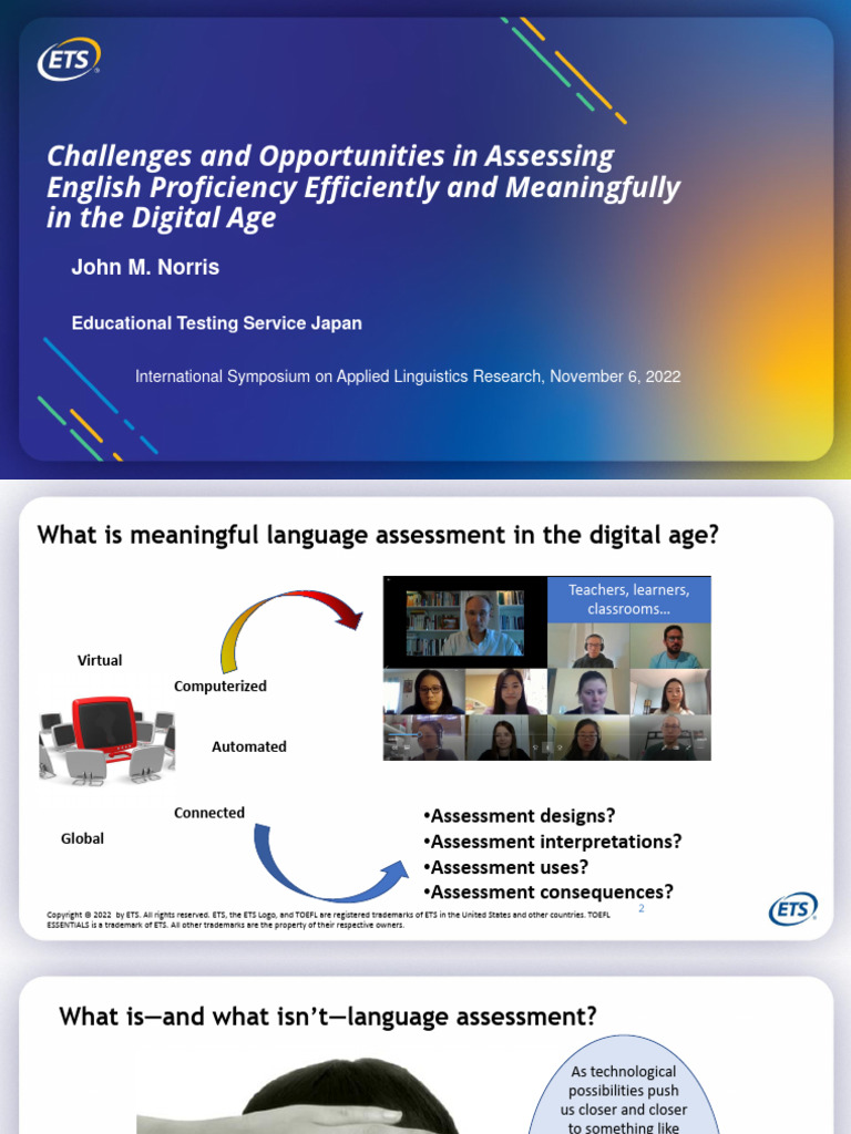 Norris ALR 2022 Keynote | PDF | Test Of English As A Foreign Language ...