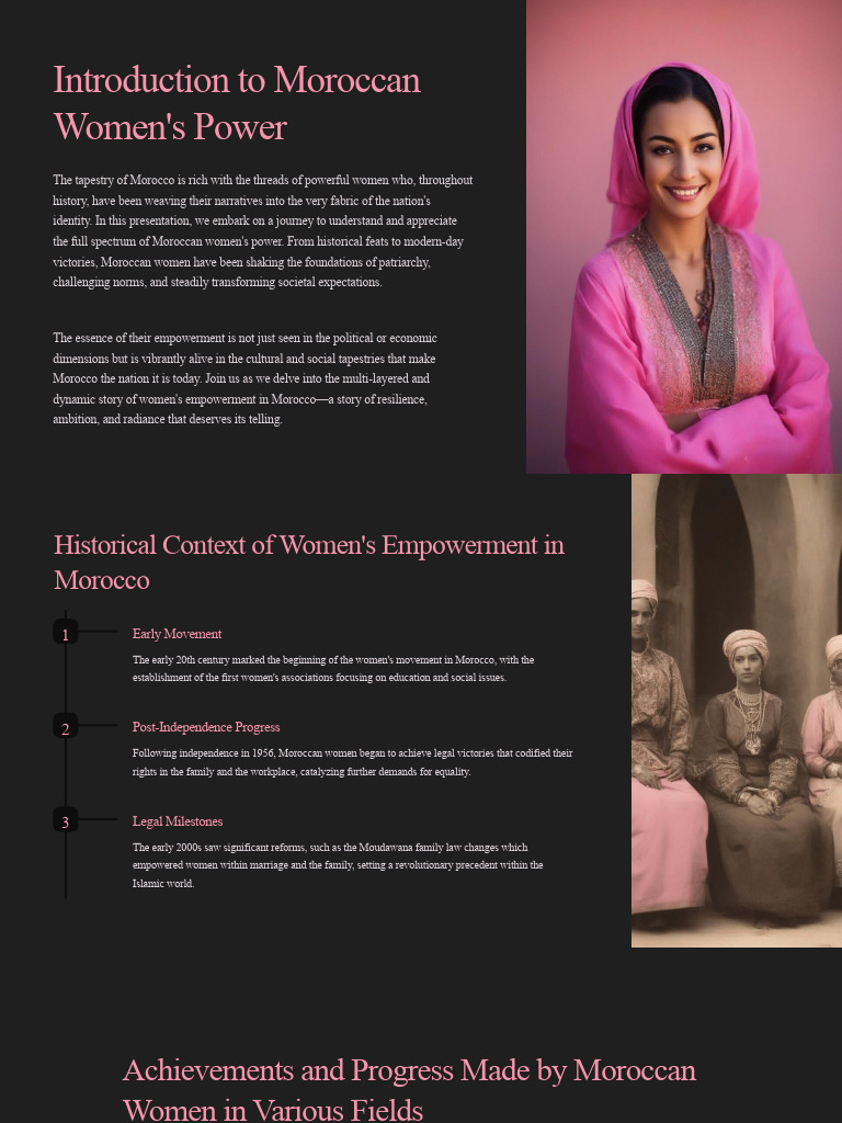 Empowering Moroccan Women: A Journey | PDF | Entrepreneurship | Gender ...