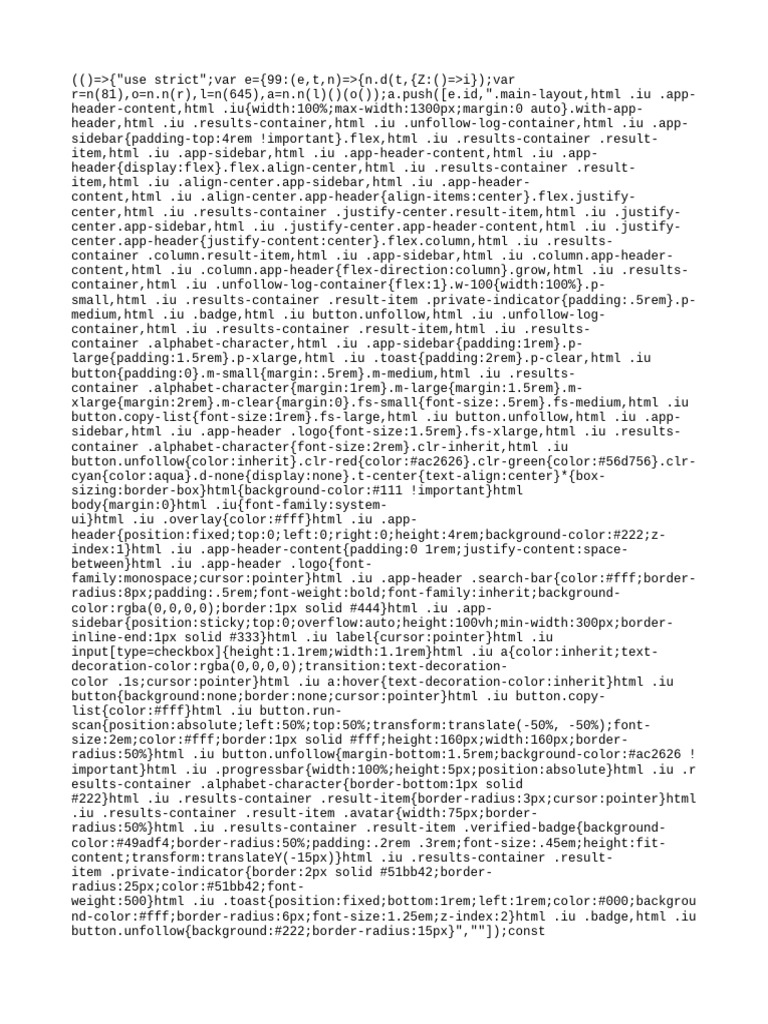 Codigo Ig Unfollowers | PDF | Typography | Text