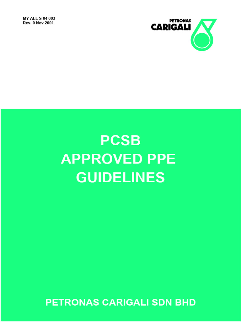 Approved PPE Guidelines | PDF | Personal Protective Equipment | Safety