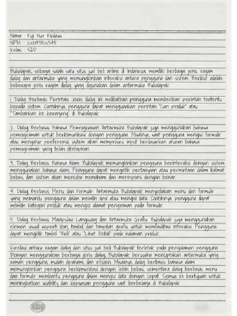 Tugas Pertemua 3 Ragam Dialog Imk | PDF