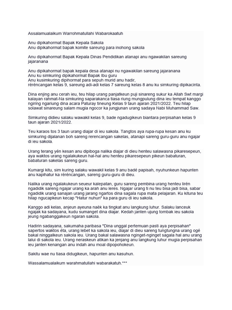 Biantara Kelas 9 | PDF