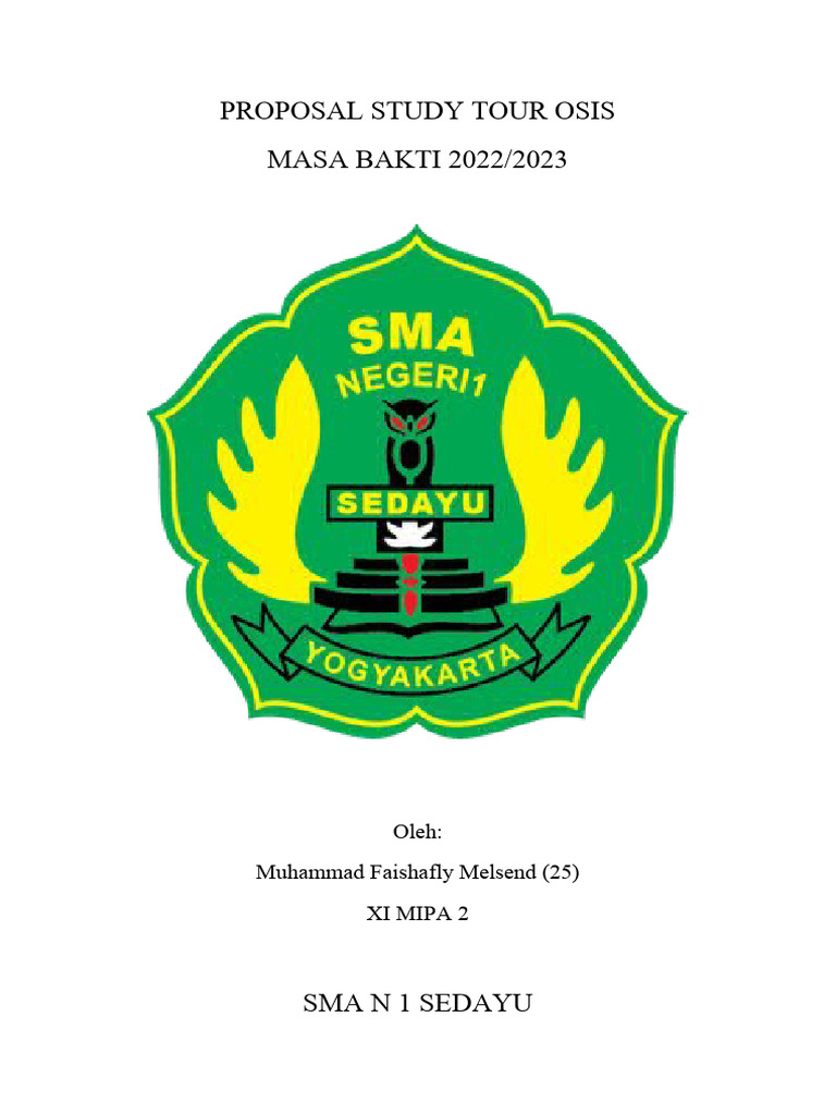 Proposal Study Tour (Revisi) | PDF