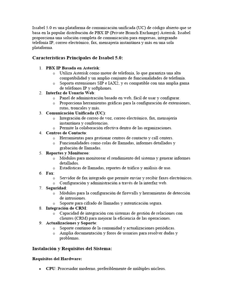 Issabel 5 | PDF | Arranque | Ingeniería Informática