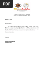 Authorization Letter - Tagalog | PDF