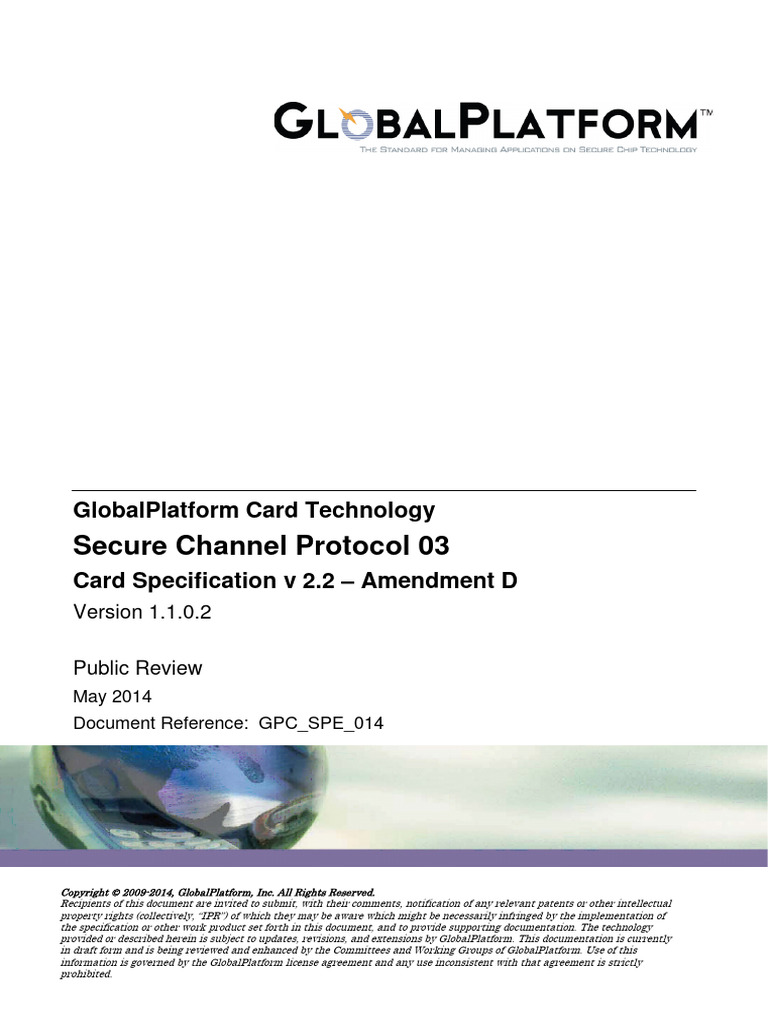 GP2 2SCP03 | PDF | Key (Cryptography) | Cryptography
