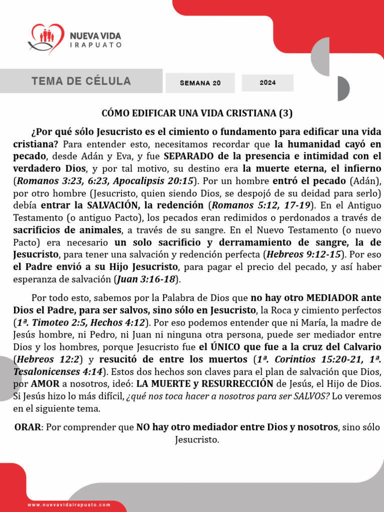 Tema Celula | PDF | Jesús | Dios
