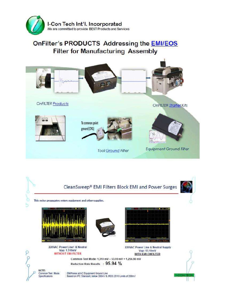 i-CON TECH OnFilters EMI-EOS, SDI Tanks and Other Services | PDF