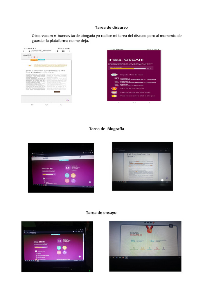 Tareas de Textopolis. | PDF