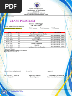 Grade 6 Class Program 2023-2024 | PDF | Government | Philippines