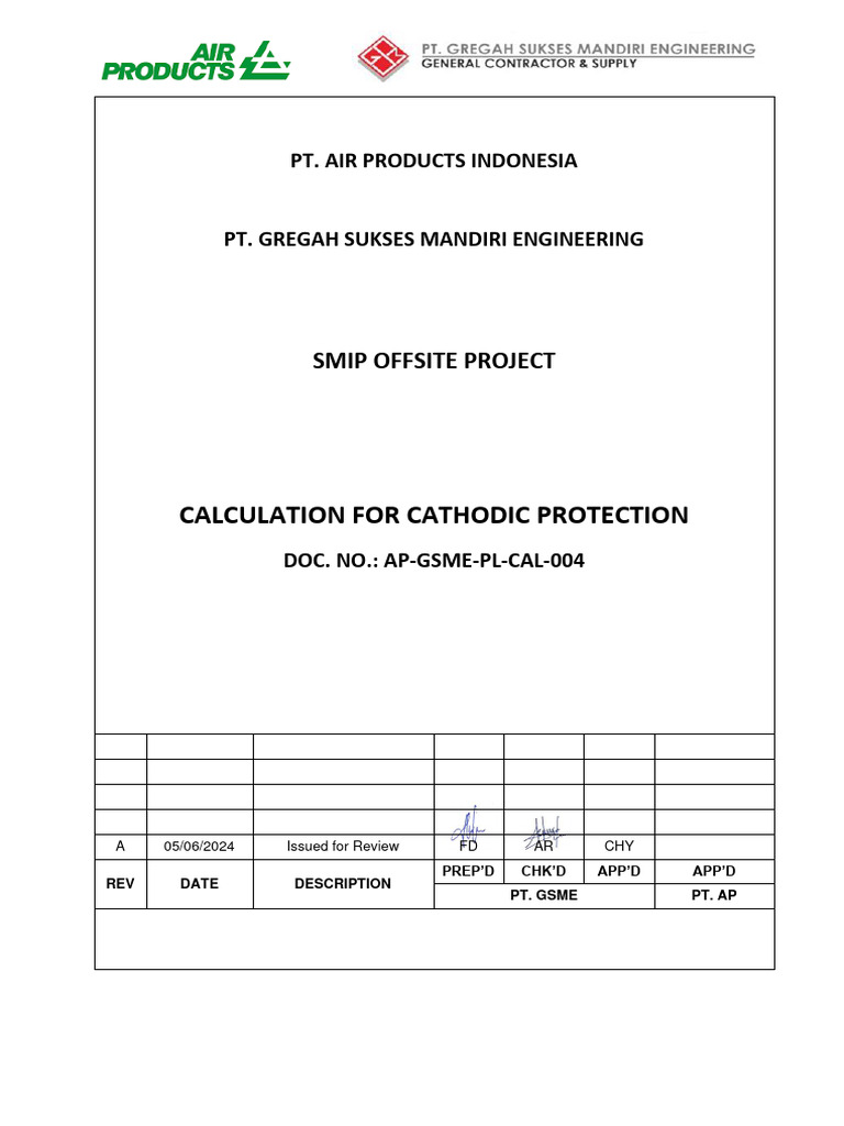 Cathodic Protection Calculation | PDF | Anode | Corrosion