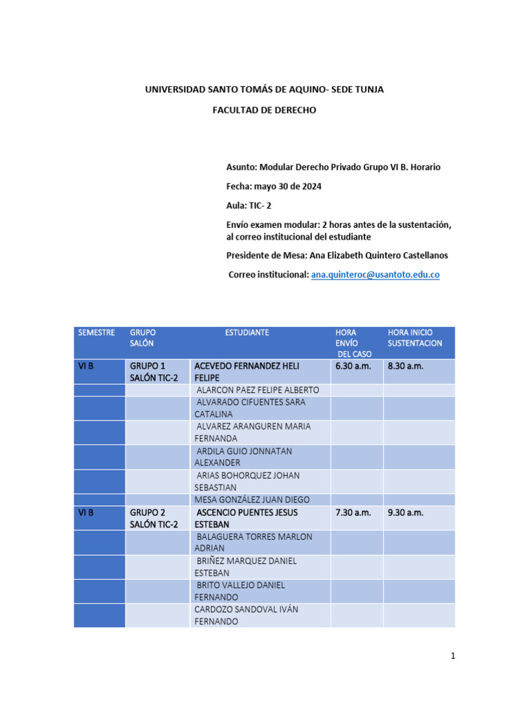 Examen Modular Derecho Privado VI B | PDF
