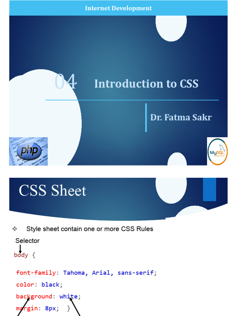 Lect 04-SET 372 - CSS | PDF | Web Development | Computing