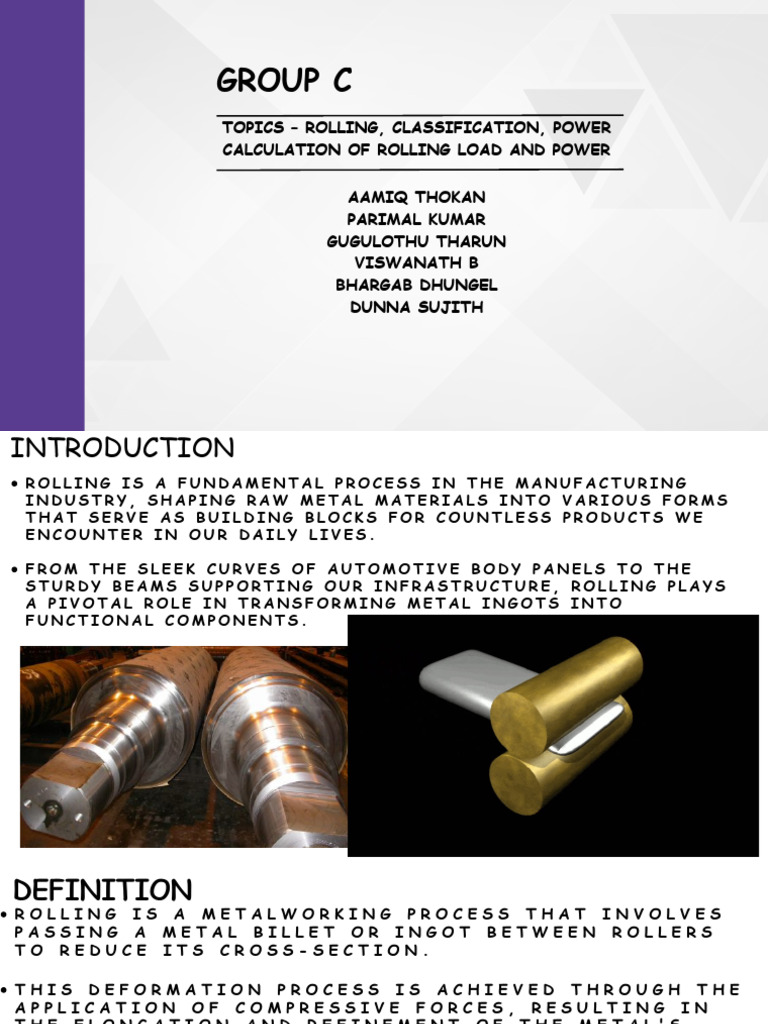 Rolling Group3 Pdf Rolling Metalworking Metals