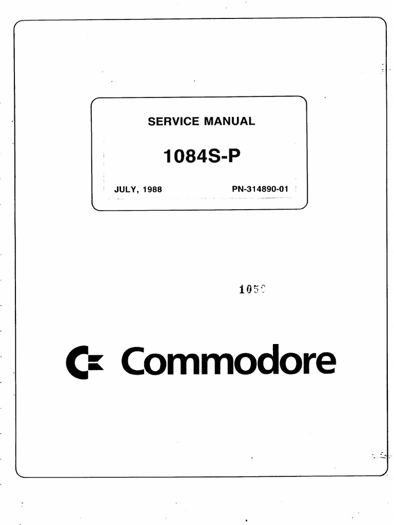 Commodore 1084s-p SM | PDF