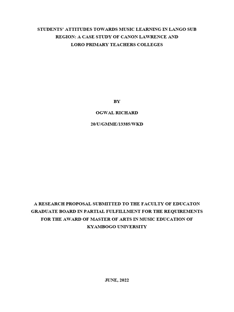 Ma Dissertation 2022 Kyu | PDF | Attitude (Psychology) | Learning