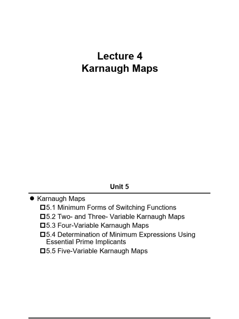 Lecture4 DLC | PDF | Mathematical Logic | Boolean Algebra