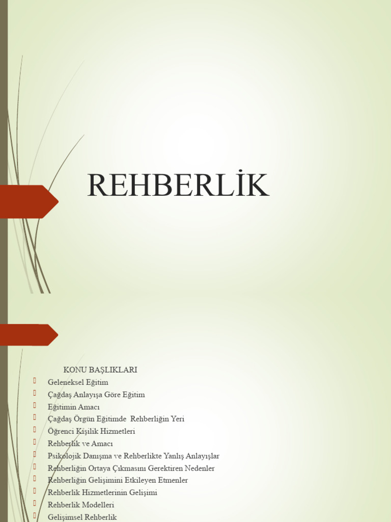 Rehberlik | PDF