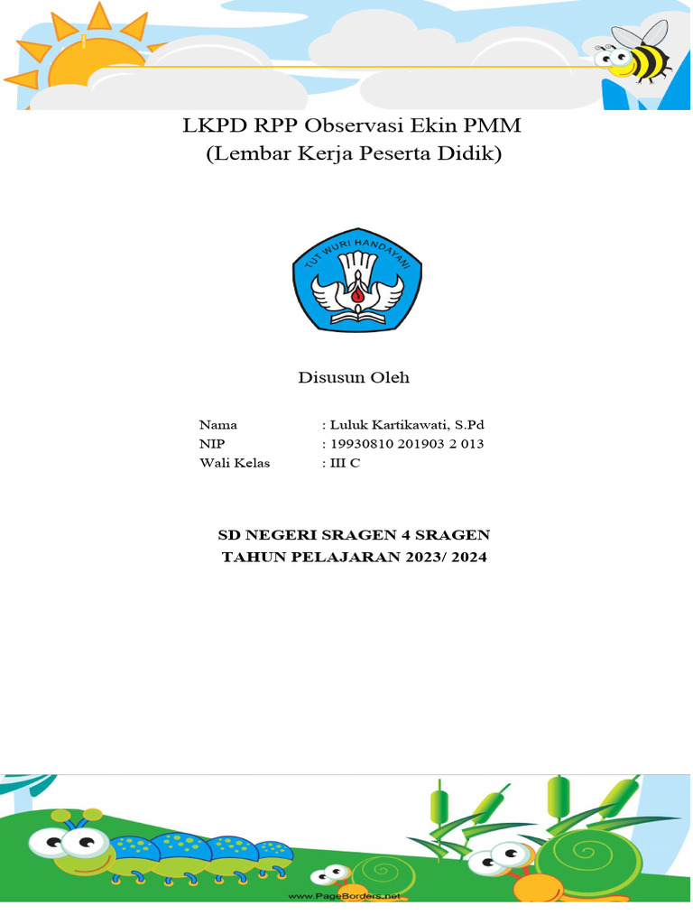 Lampiran LKPD RPP Observasi | PDF