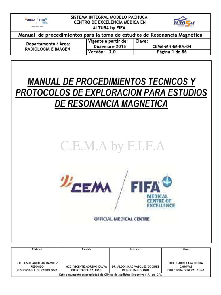 CEMA-MN-IM-RM-04 v.3.0 Manual de Procedimientos Tecnicos y Protocolos de Exploracion para ...