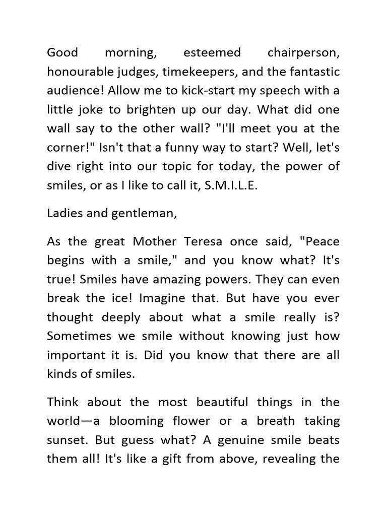 Power of Smile | PDF | Happiness