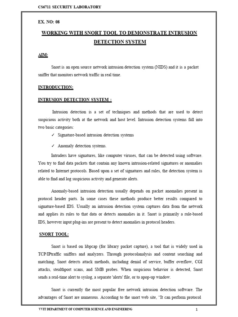 7 Snort | PDF | Computing | Computer Networking