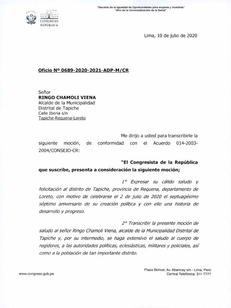 OFICIO-0689-2020-2021-ADP-M-CR | PDF