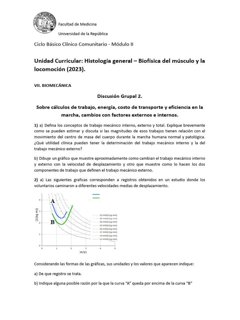 Discusión Grupal 5 - Locomoción 2 | PDF | Métodos y materiales de enseñanza