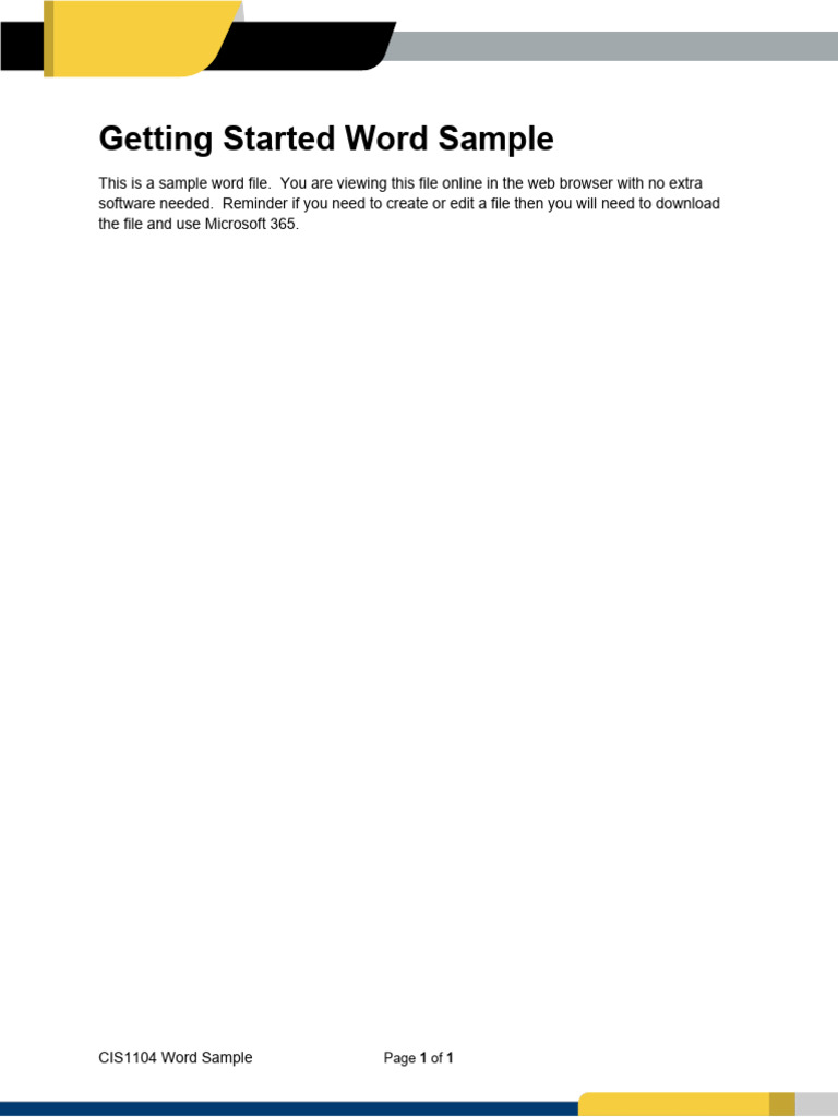 Word Sample | PDF | Computers