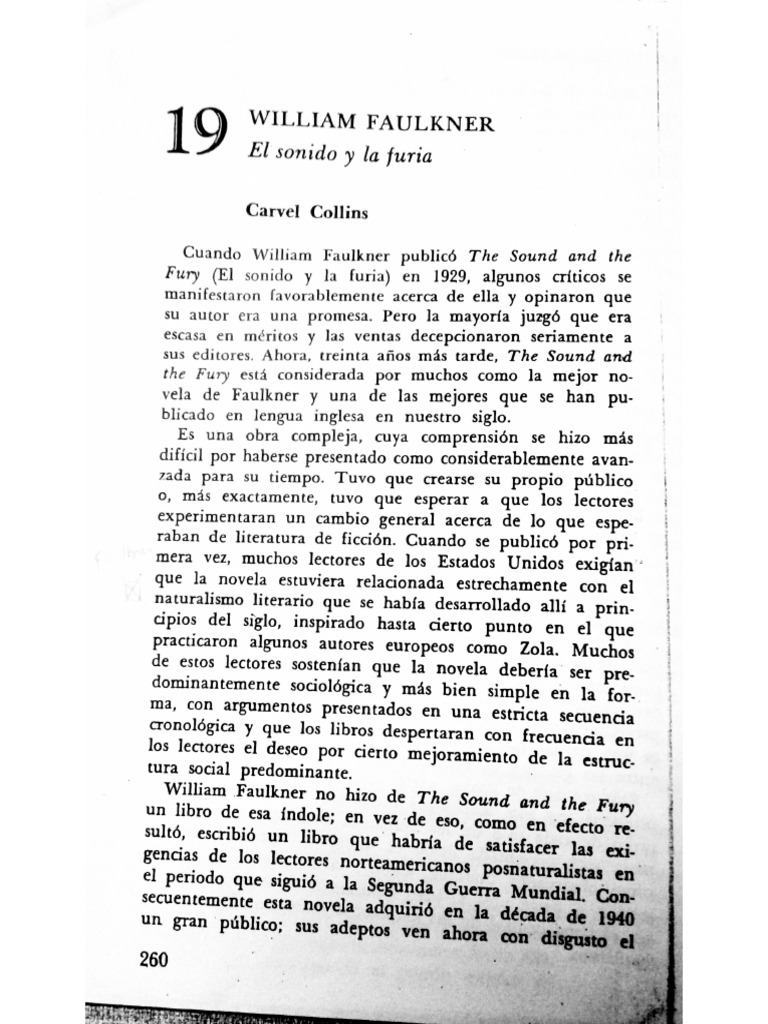 W. Faulkner - Carvel Collins | PDF