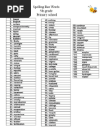 Grade 3,4,5,6 Spelling Bee 2024 (Finals) (1) | PDF