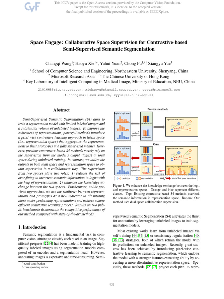 Wang Space Engage Collaborative Space Supervision For Contrastive-Based Semi-Supervised Semantic ...