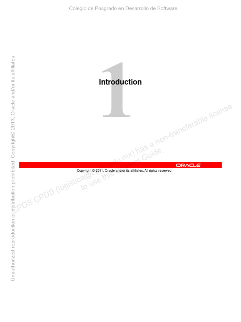 D67234GC20 Chap01 | PDF | Java (Programming Language) | Applications & Software